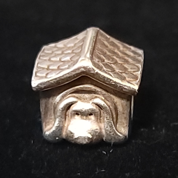 Pandora | Jewelry | Authentic Pandora Charm Dog House Puppy Red Heart ...